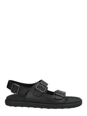 TOD'S Leather Technical Sandals - Black