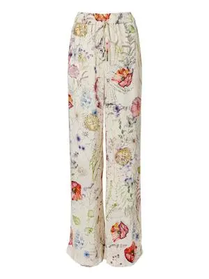 Alexander McQueen Meadow Floral Palazzo Pants - Multicoloured