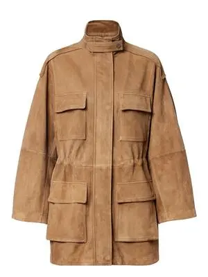 Brunello Cucinelli Suede Field Jacket - Brown