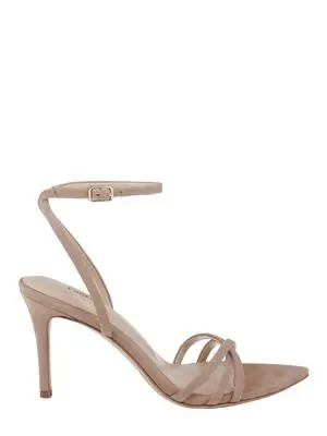 L'Agence Dua Suede Sandal - Cappuccino Suede