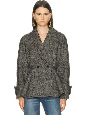 Chloé Wool Jacket - Beige & Black