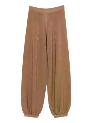 Fabiana Filippi Elasticated-waistband Trousers - Brown