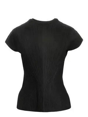 Sportmax Ribbed Knit Top - Black
