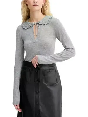Munthe Livo Tie Sweater - Grey