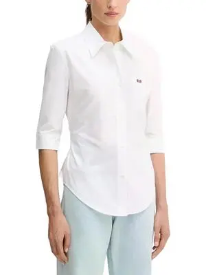 Miss Sixty Button-up Shirt With Tie Detail - White