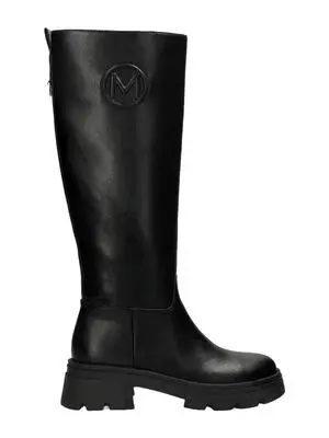 MEXX Logo Plaque Boots - Black