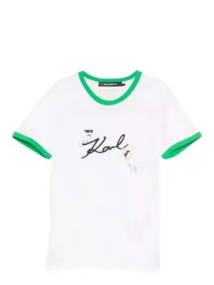 Karl Lagerfeld Ikon Choupette T-shirt - White