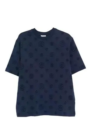 Casablanca Logo-pattern T-shirt - Blue