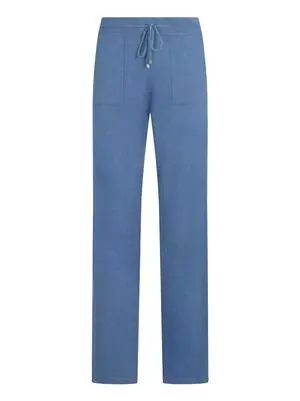 Malo Drawstring Track Pants - Blue