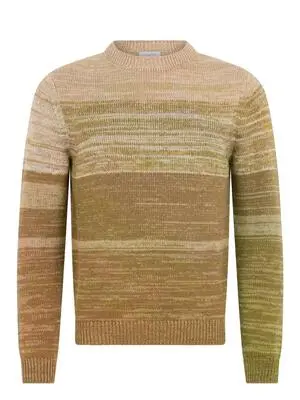 Malo Striped Pattern Sweater - Neutrals