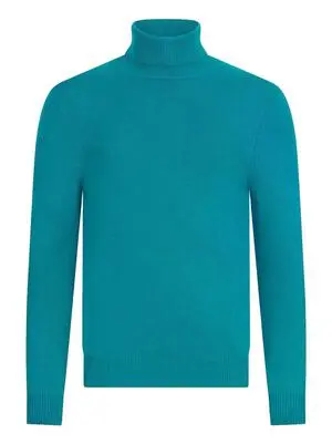 Malo Roll-neck Sweater - Blue