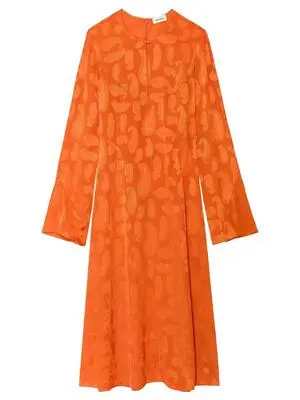 Zadig&Voltaire Paisley Midi Dress - Orange