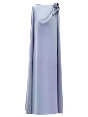 GEMY MAALOUF Rose-detail Gown - Blue