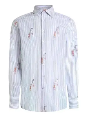 Etro Jacquard Cotton Shirt - White