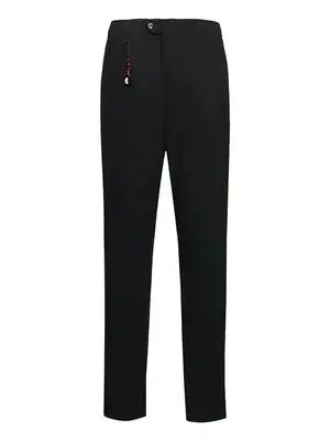 Marco Pescarolo Button-detail Trousers - Black