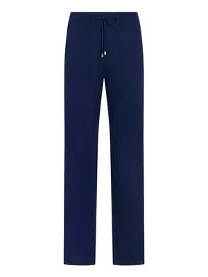 Malo Drawstring Trousers - Blue