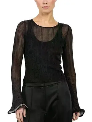 Simkhai Maebry Long-sleeve Blouse - Black