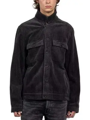 HANNES ROETHER Pocket Corduroy Shirt - Grey