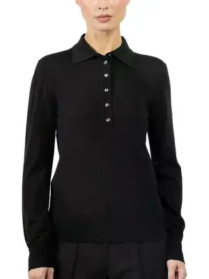 KULSON Buttoned Knitwear - Black