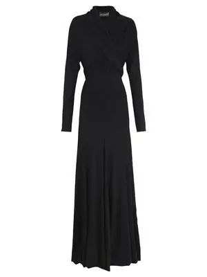 CORTANA Long-sleeve Maxi Dress With Cutout Detail - Black