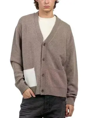04651/TRIP IN A BAG Pocket Button Cardigan - Brown