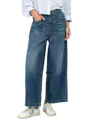 ASKK NY Virginia Wide Leg Jeans - Blue