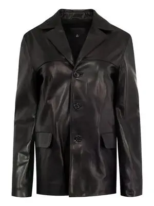 NILI LOTAN Tristan Leather Jacket - Black