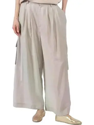 Tibi Pleated Trousers - Neutrals