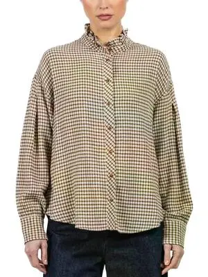 Xirena Jensen Check-pattern Shirt - Neutrals