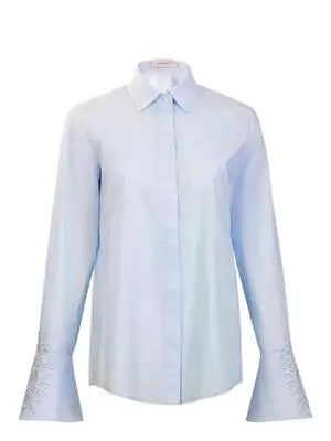 Silvia Tcherassi Neve Embroidered Shirt - Blue