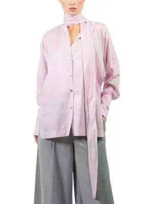 THELATEST Cecilia Bow-detail Buttoned Shirt - Pink