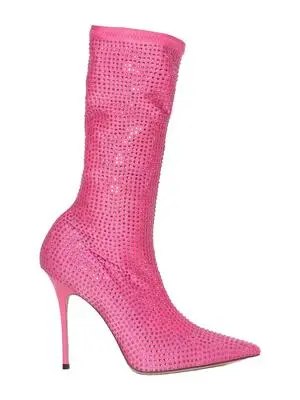 GEDEBE Crystal-embellished Sock Boots - Pink