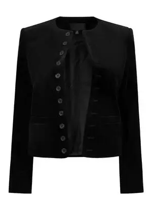 NILI LOTAN Patti Buttoned Jacket - Black