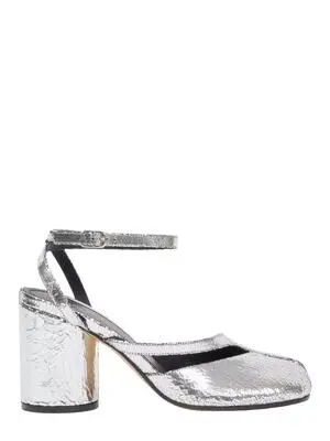 MAISON MARGIELA Tabi Leather Pumps - Silver