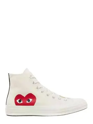 Comme Des Garçons X Converse Chuck 70 High-top Sneakers - White