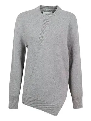 JIL SANDER Asymmetrical Sweater - Grey