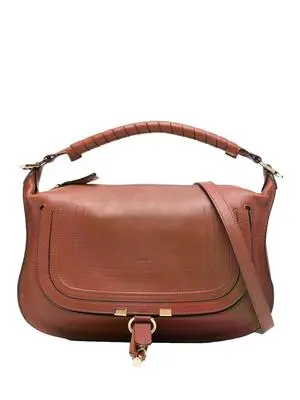 Chloé Small Marcie Leather Crossbody Bag - Brown