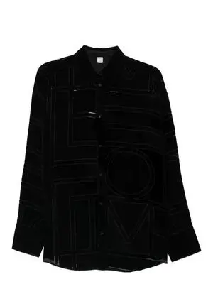 TOTEME Velvet Shirt - Black