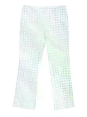 Ermanno Scervino Gingham Flared Trousers - Blue