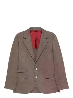 Brunello Cucinelli Button Jacket - Brown