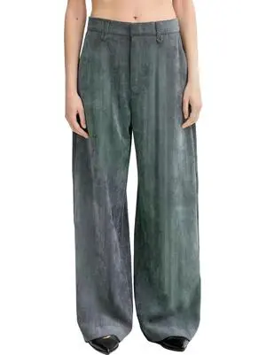 Munthe Corduroy Wide Leg Trousers - Grey