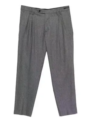 MICHAEL COAL Pleated Trousers - Grey