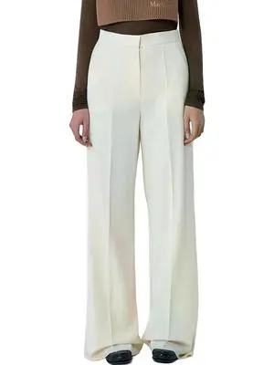 Max Mara High-rise Pleated Trousers - Neutrals