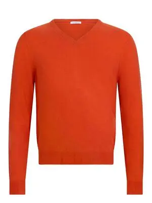 Malo V-Neck Sweater Orange