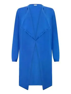 Malo Shawl-collar Cardigan Coat - Blue