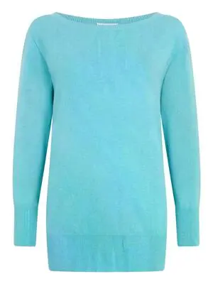 Malo Boat-neck Sweater - Blue