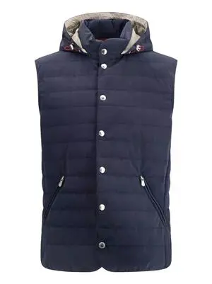 BRUNELLO CUCINELLI Hooded Buttoned Gilet