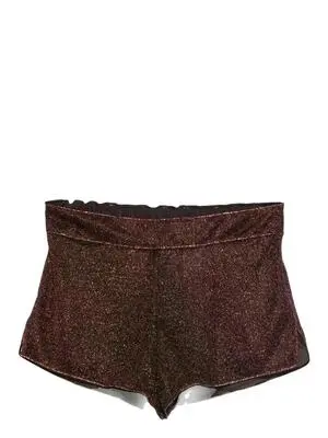 Oseree Lumière Shimmer Shorts - Brown
