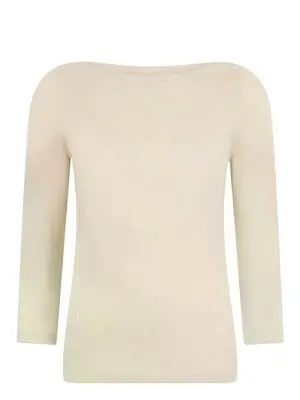 Malo Boat-neck Knit Sweater - Neutrals