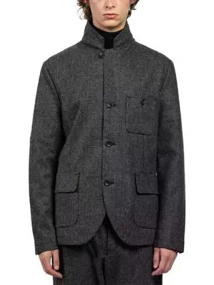 HANNES ROETHER Collar Pocket Jacket - Grey